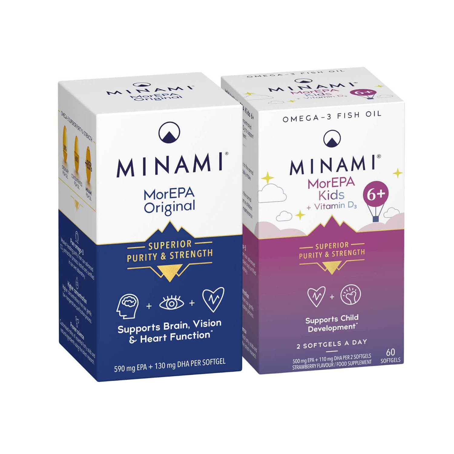 MorEPA Original (60) & MorEPA Kids 6+ Family Bundle – Lir Pharmacy