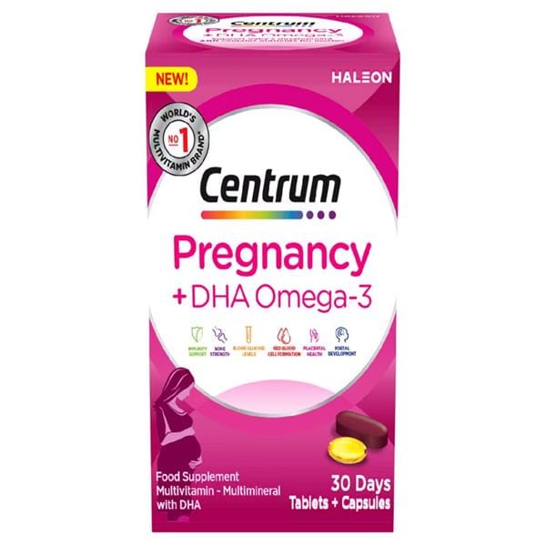 Centrum Pregnancy Multivitamin 30 Days Tablets & Capsules | Prenatal ...