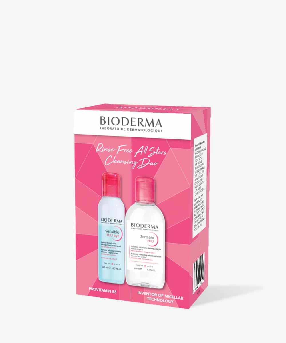 Bioderma Rinse Free Cleansing Kit PLUS FREE Bioderma Vanity Bag – Lir ...
