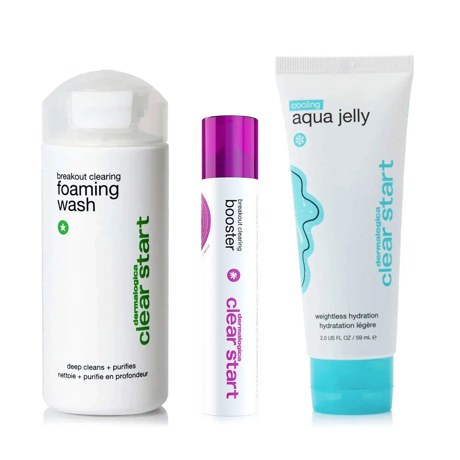 Dermalogica Bundle - Breakout Clearing with Foaming Wash, Booster & Co ...