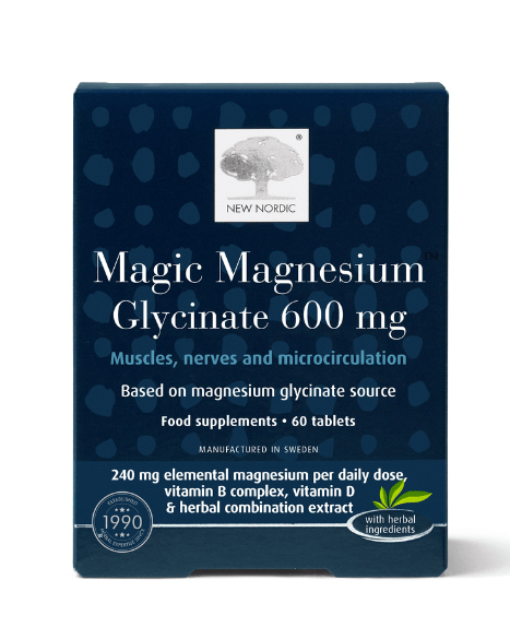 New Nordic Magic Magnesium Glycinate 600mg 60s – Lir Pharmacy