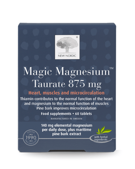 New Nordic Magic Magnesium Taurate 875mg 60 Tablets – Lir Pharmacy