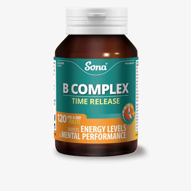 Sona B Complex Time Release 120 Tablets | Energy & Vitamin B Support ...